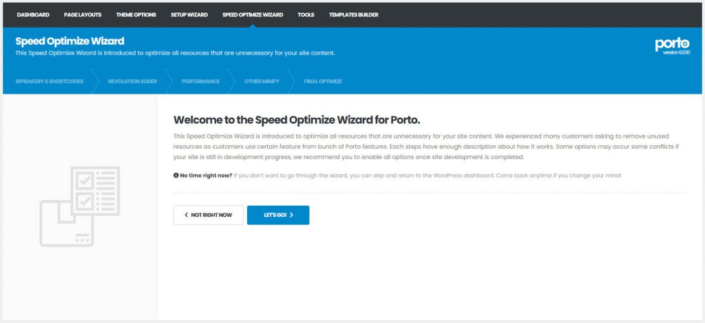 Porto Speed Optimize Wizard - Porto Documentation