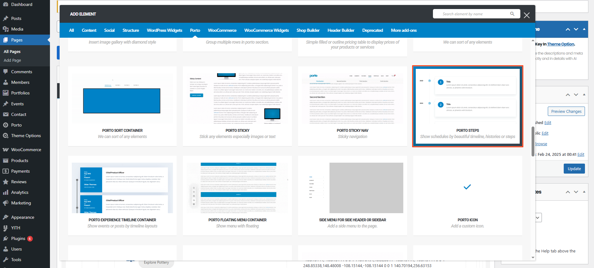 Steps Element - Porto Documentation