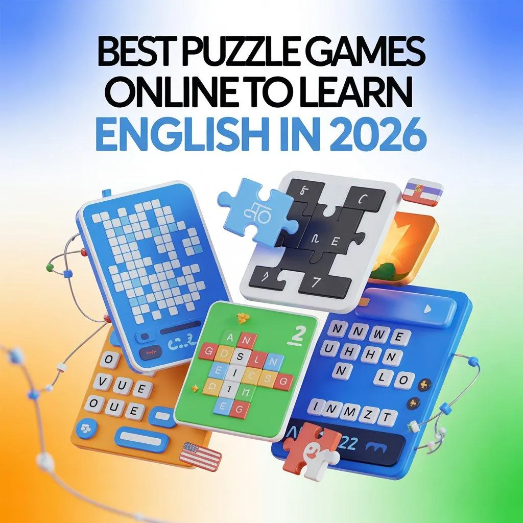 Best puzzle games online to learn English in 2026
